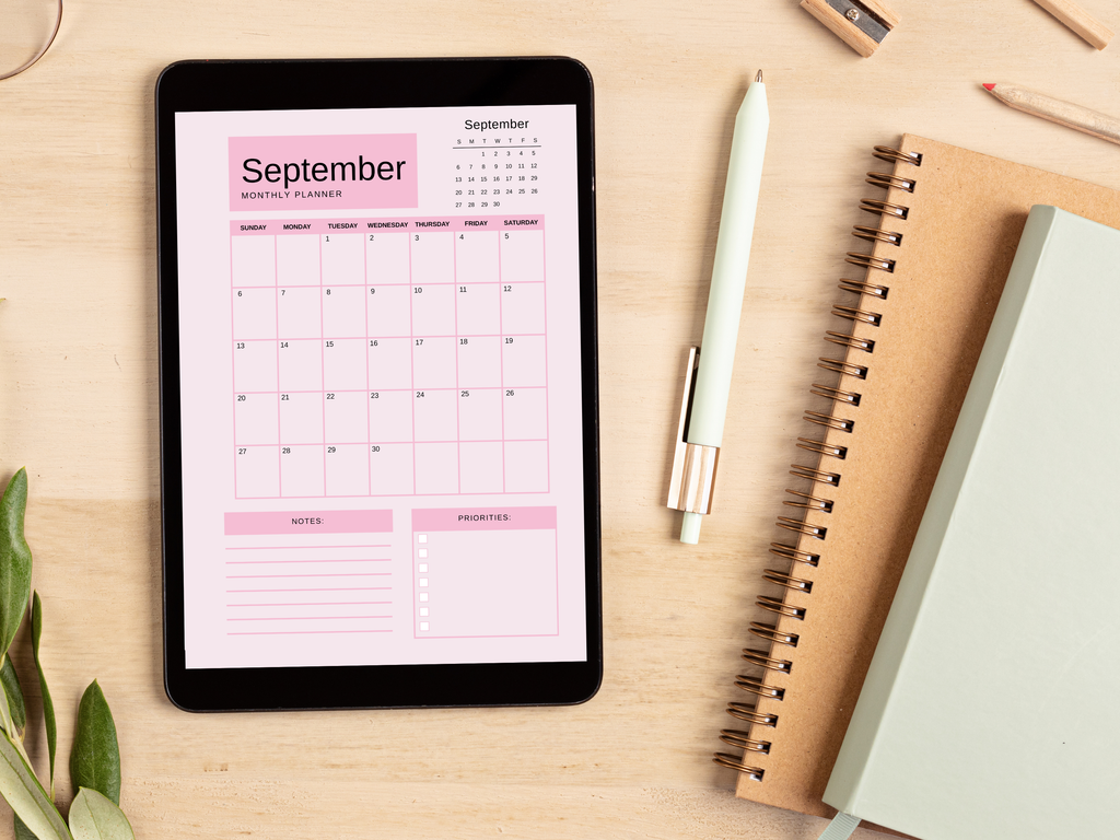 Pink Productivity Planner - Digital & Printable Planner Template (Prin ...